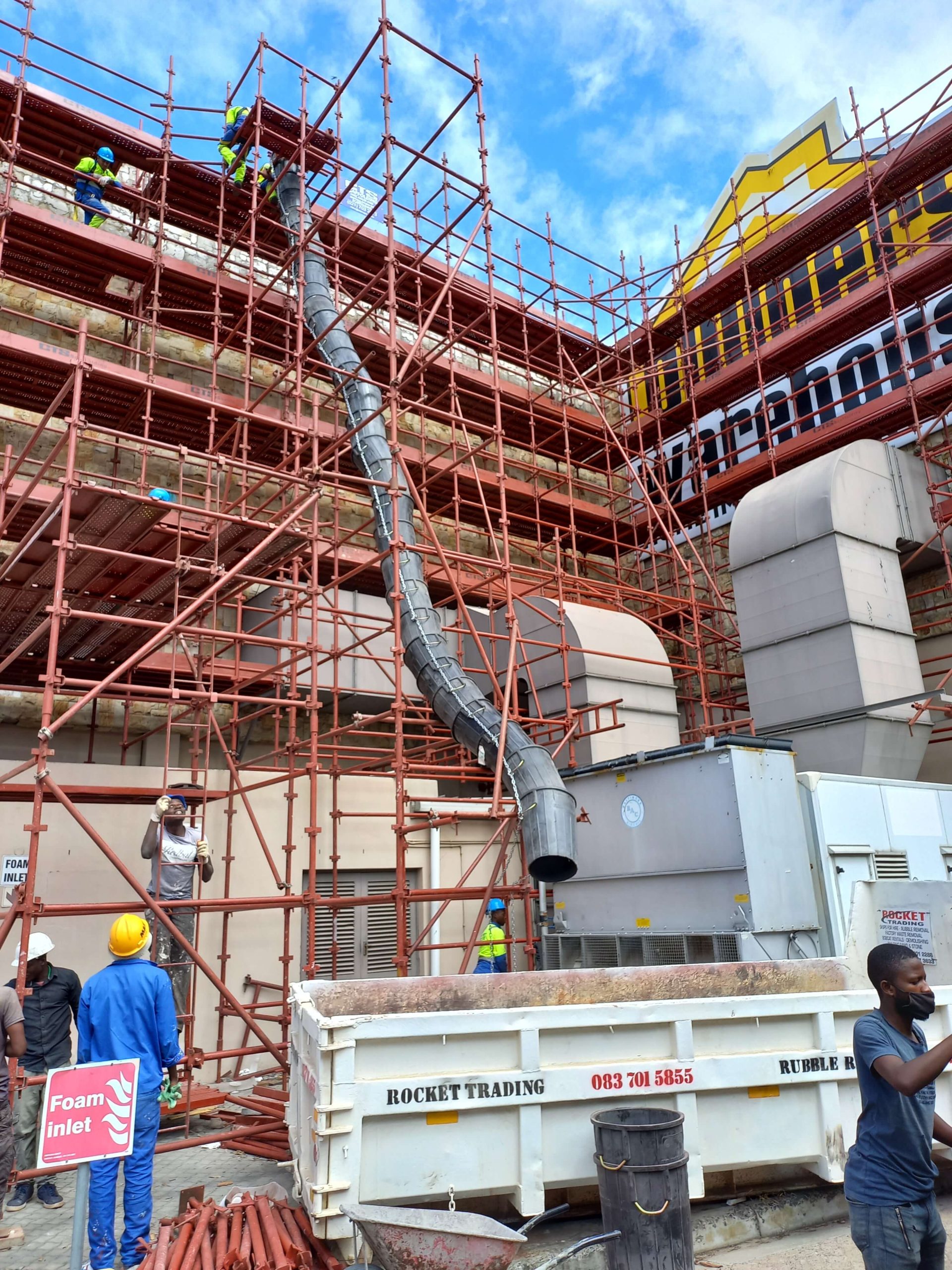 RUBBLE CHUTES - CTS Scaffolding| Leading Supplier of Quality Scaffolding